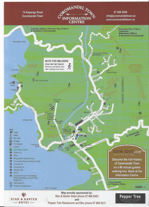 Coromandel Town Information Centre Map - Coromandel Town Information Centre