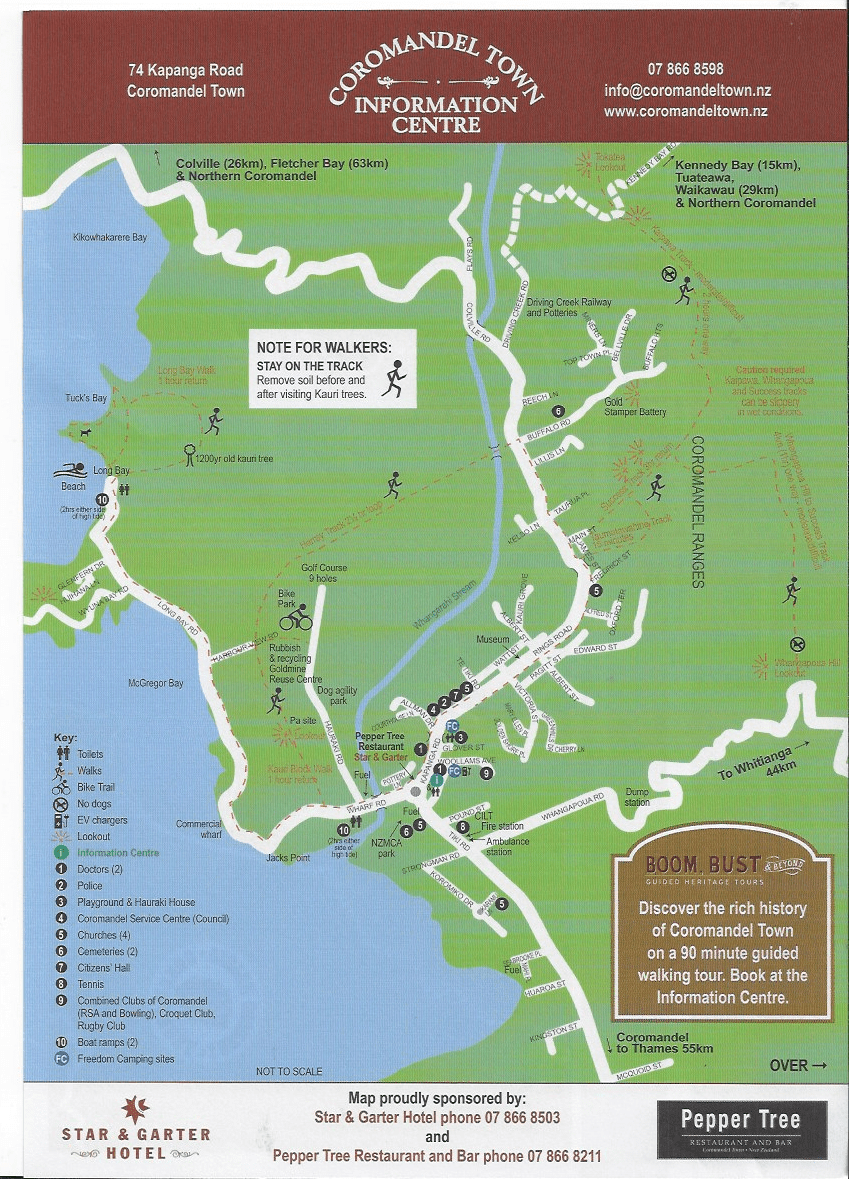 Coromandel Town Information Centre Map - Coromandel Town Information Centre